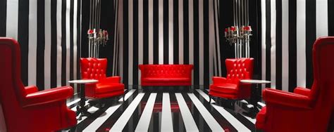 A Dramatic Highcontrast Backdrop With Bold Black And White Stripes Creating A Striking And