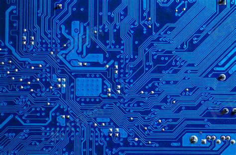 计算机主板蓝色线路板背景图片免费下载 海报banner 高清大图 千库网 图片编号6173585
