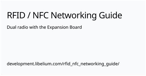 Dual Radio With The Expansion Board Rfid Nfc Networking Guide