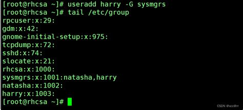 linux中用户和组的类型，创建下列用户、组和组成员资格 linux user list csdn博客