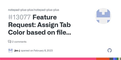 Feature Request Assign Tab Color Based On File Extension · Issue