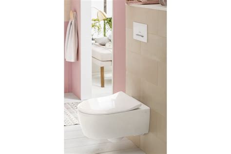 Подвесной унитаз Villeroy & Boch Avento с крышкой-сиденьем Slimseat ...
