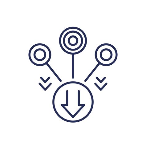 Consolidate Or Merge Line Icon 36031899 Vector Art At Vecteezy