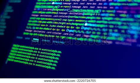 Css Coding Sass Code Background Stock Photo Shutterstock
