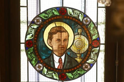 Blessed Ivan Merz Stained Glass Window In Basilica Assumption Of The Virgin Mary In Marija