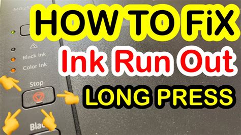 How To FIX Ink Run Out Ink Runout Sa Canon Printer YouTube
