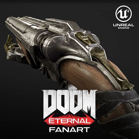 Super Shotgun Doom Eternal Fanart By Sara Lorenz Doom Shotgun