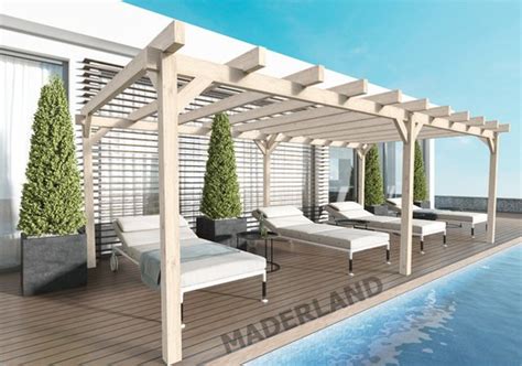 Pérgola de madera laminada Maderlan Marsella Brycus