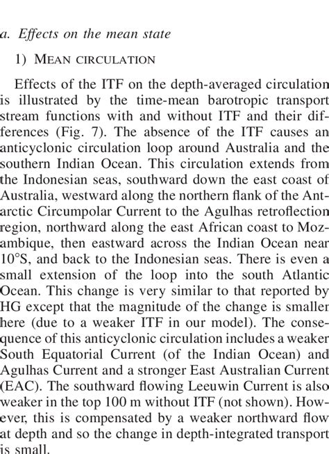 Time Mean Meridional Transport Streamfunction In The South Pacific