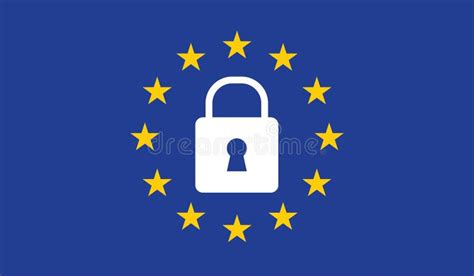 一般数据保护章程gdpr 向量例证 插画 包括有 保密性 关键董事会 欧洲 管理规定 数字式 101728492