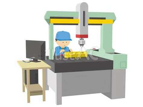 Free Vectors Three Dimensional Measuring Machine CMM