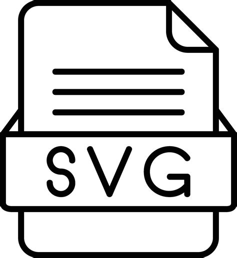 Svg File Format Line Icon 28550376 Vector Art At Vecteezy