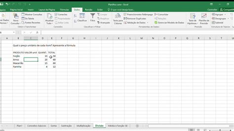 Como Fazer Divisão No Excel