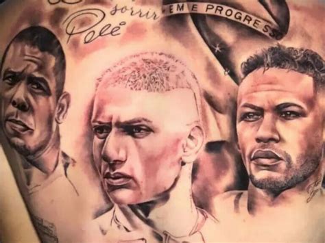Mundo Positivo Tatuagem Que Richarlison Fez Para Homenagear Neymar E
