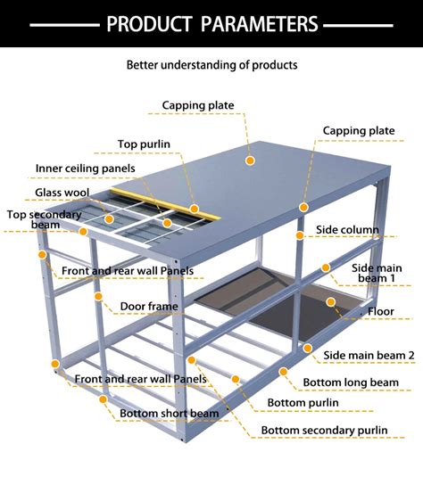 Folding Shipping Container Modular Prefab Modern Expandable Mobile