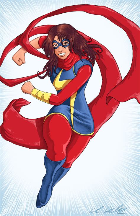 Ms Marvel Kamala Khan By Iangoudelock On Deviantart