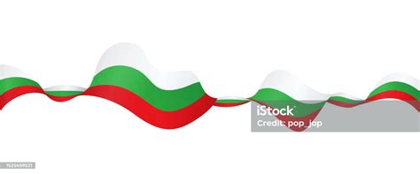 불가리아의 국기 벡터 흔들리는 리본 배너입니다 흰색 배경에 격리 3차원 형태에 대한 스톡 벡터 아트 및 기타 이미지 3차원