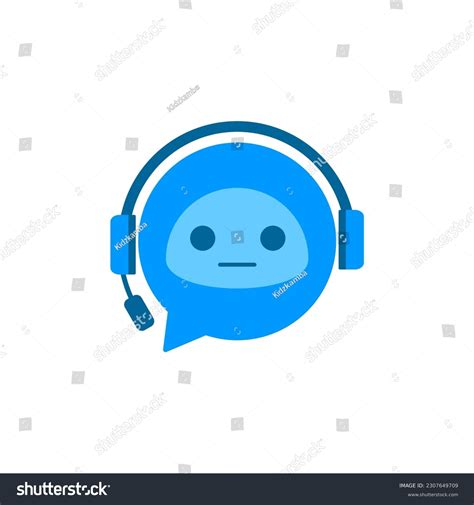 Chat Bot Sad Virtual Assistant Bot Stock Vector Royalty Free