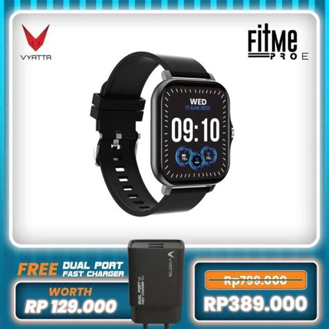 Promo Vyatta Fitme Pro Smartwatch Ips Screen 1 7 Real Body Temperature