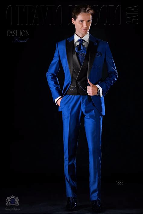 Latest Coat Pant Designs Royal Blue Double Breasted Italian Custom