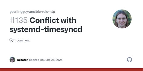 Conflict With Systemd Timesyncd · Issue 135 · Geerlingguyansible Role