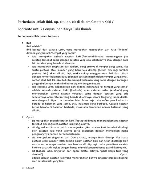Ibid Op Cit Dan Loc Cit Pdf