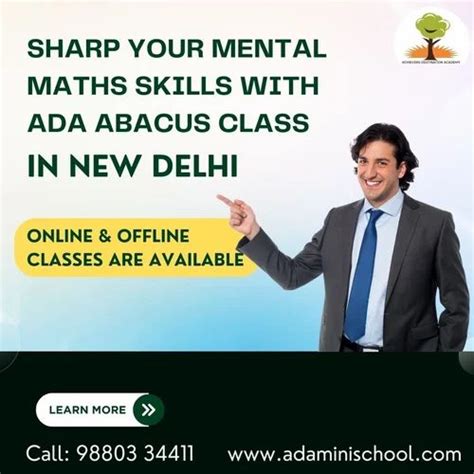 Achievers Destination Academy Ada Abacus Classes Now In New Delhi Rs