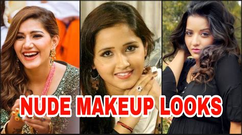 Top Bhojpuri Divas Who Rocked In Nude Makeup Look Sapna Choudhary Kajal Raghwani Monalisa