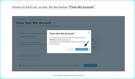 Step By Step Guide Delete Your Wix Account Wix Patriots