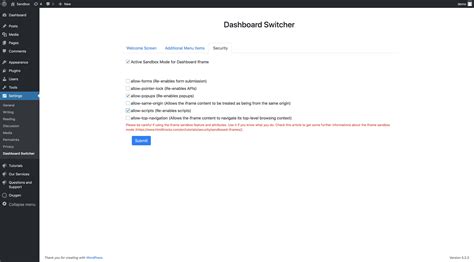 Dashboard Switcher Change Your Wordpress Welcome Screen Into Anything
