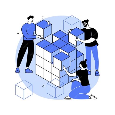 Premium Vector Big Data Storage Abstract Concept Vector Illustration