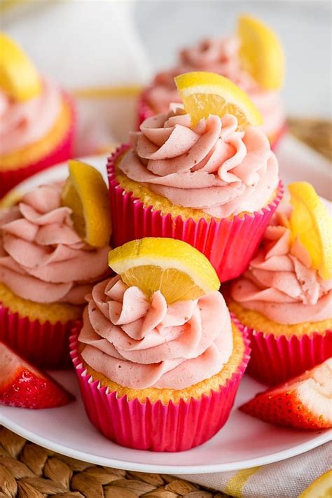 Lemon Cupcakes With Real Strawberry Frosting Boulder Locavore