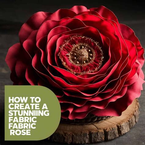 How To Create A Stunning Fabric Rose A Step By Step Guide Fabricerie