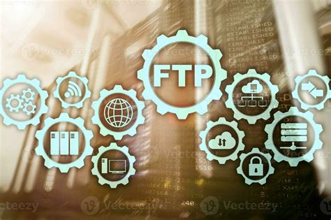 Ftp File Transfer Protocol Network Transfer Data To Server On Supercomputer Background