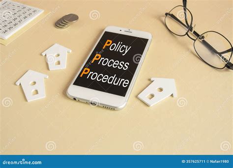 Policy Process Procedure Symbol Concept Words Policy Process Procedure On Wooden Blocks