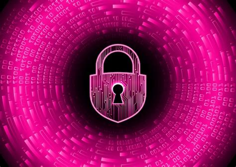 Premium Vector A Pink Lock With The Word Lock On It