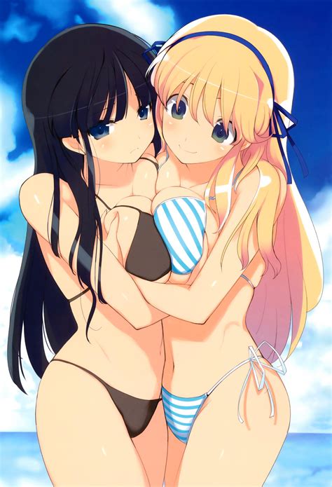 Ikaruga And Katsuragi Senran Kagura And More Drawn By Yaegashi Nan Danbooru