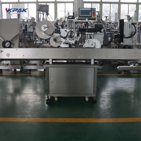 VK HRL Automatic Horizontal Syringe Round Ampoule Bottle Vials Sticker Labeling Machine VKPAK