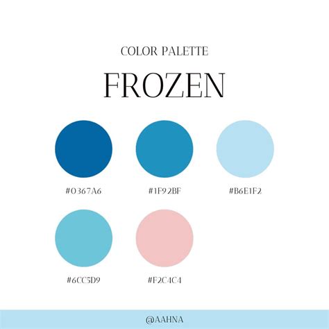 Disneys Frozen Inspired Color Palette