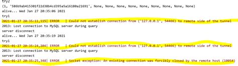 Python I Want Use Sshtunnel Reconnect And Query Database With Database Of Pythonanywhere