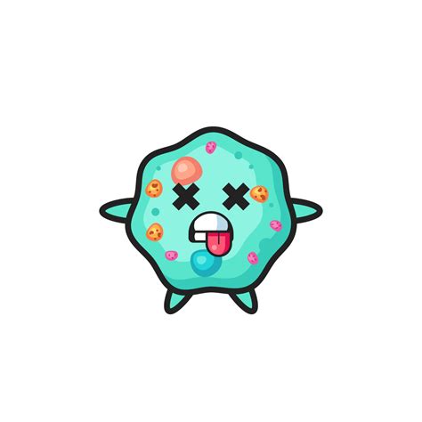 Character Of The Cute Amoeba With Dead Pose 3448376 Vector Art At Vecteezy