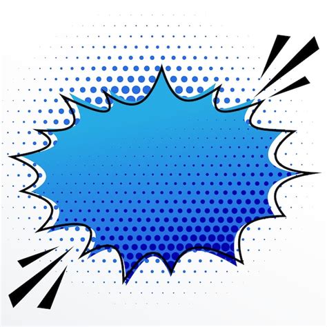 Free Vector Blue Speech Bubble