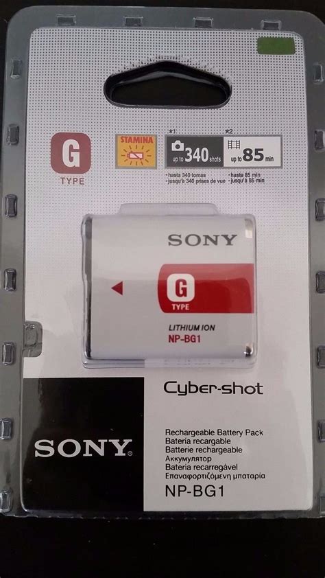 Original SONY NP BG1 Digital Camera Battery DSC W G Type Stamina Genuine NEW OEM EBay