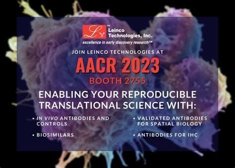 Leinco Technologies On Linkedin Aacr23 Leinco Biosimilars