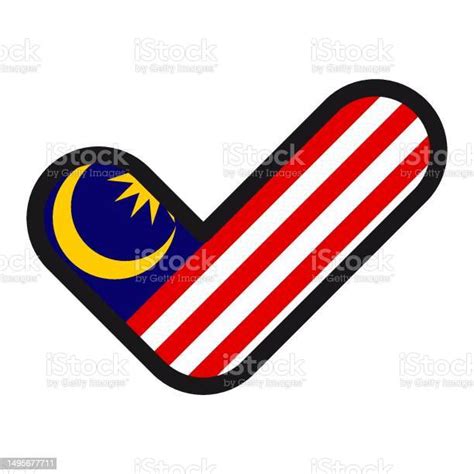 확인 표시 벡터 기호 승인 선거의 상징 투표의 모양으로 말레이시아의 국기 Central London에 대한 스톡 벡터 아트 및 기타 이미지 Central London