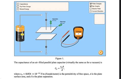 Im Stuck With Capacitance Lab From PhET Lab Online Chegg