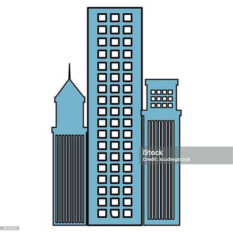 摩天大樓隔離圖示向量圖形及更多一個物體圖片 一個物體 住宅建築 側影 Istock