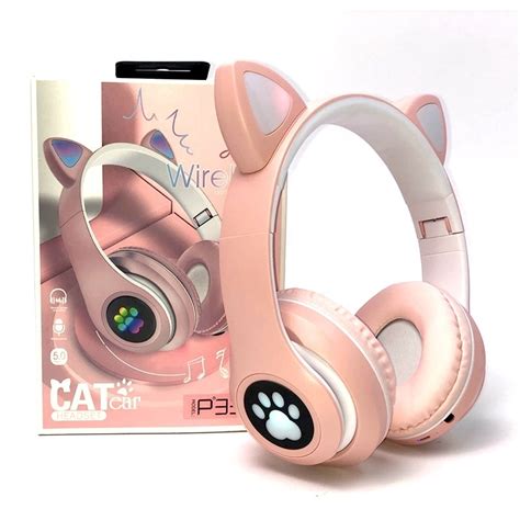 Купить CAT EAR Wireless Headphones P33M розовый в кредит в Алматы ...