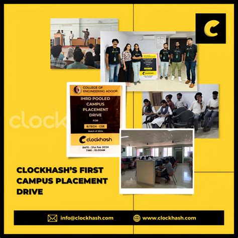 Clockhash On Linkedin Campusplacementdrive Teamsuccess Placements