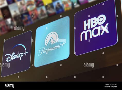 In This Photo Illustration The Disney Plus Paramount Plus And Hbo Max